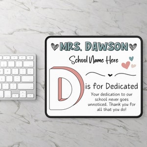 Custom School Principal Mouse Pad Assistant Principal Gift Teacher ...