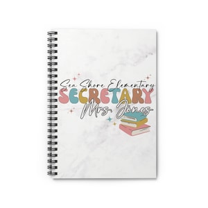Custom Secretary Back-to-school Gift Office Staff Notebook School ...