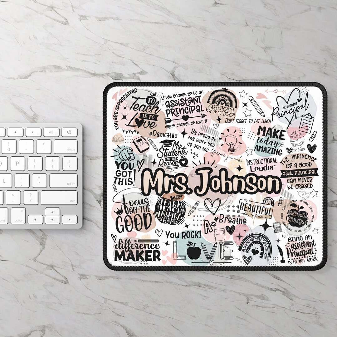 Custom Assistant Principal Mouse Pad Principal Gift Back-to-school Gift ...