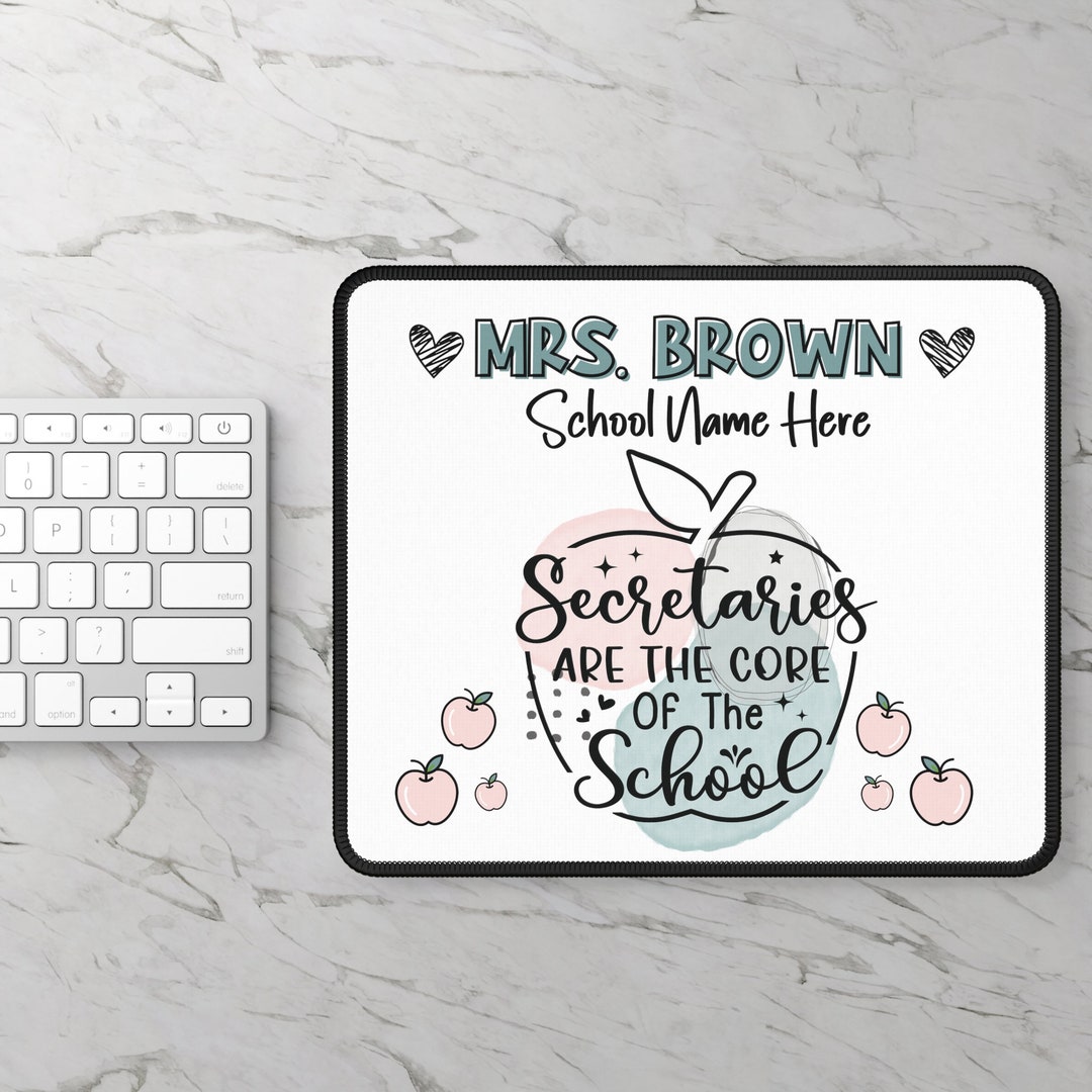 Custom School Secretary Mouse Pad Principal Gift Back-to-school Gift ...