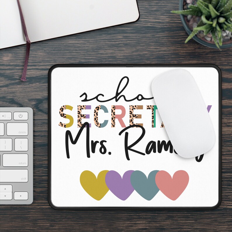 Custom School Secretary Mouse Pad Principal Gift Back-to-school Gift ...