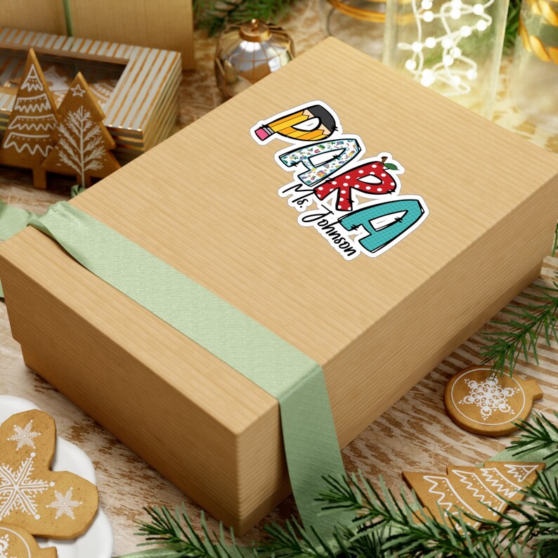 Custom Name Sticker Paraprofessional Gift Sped Para Gift Appreciation ...