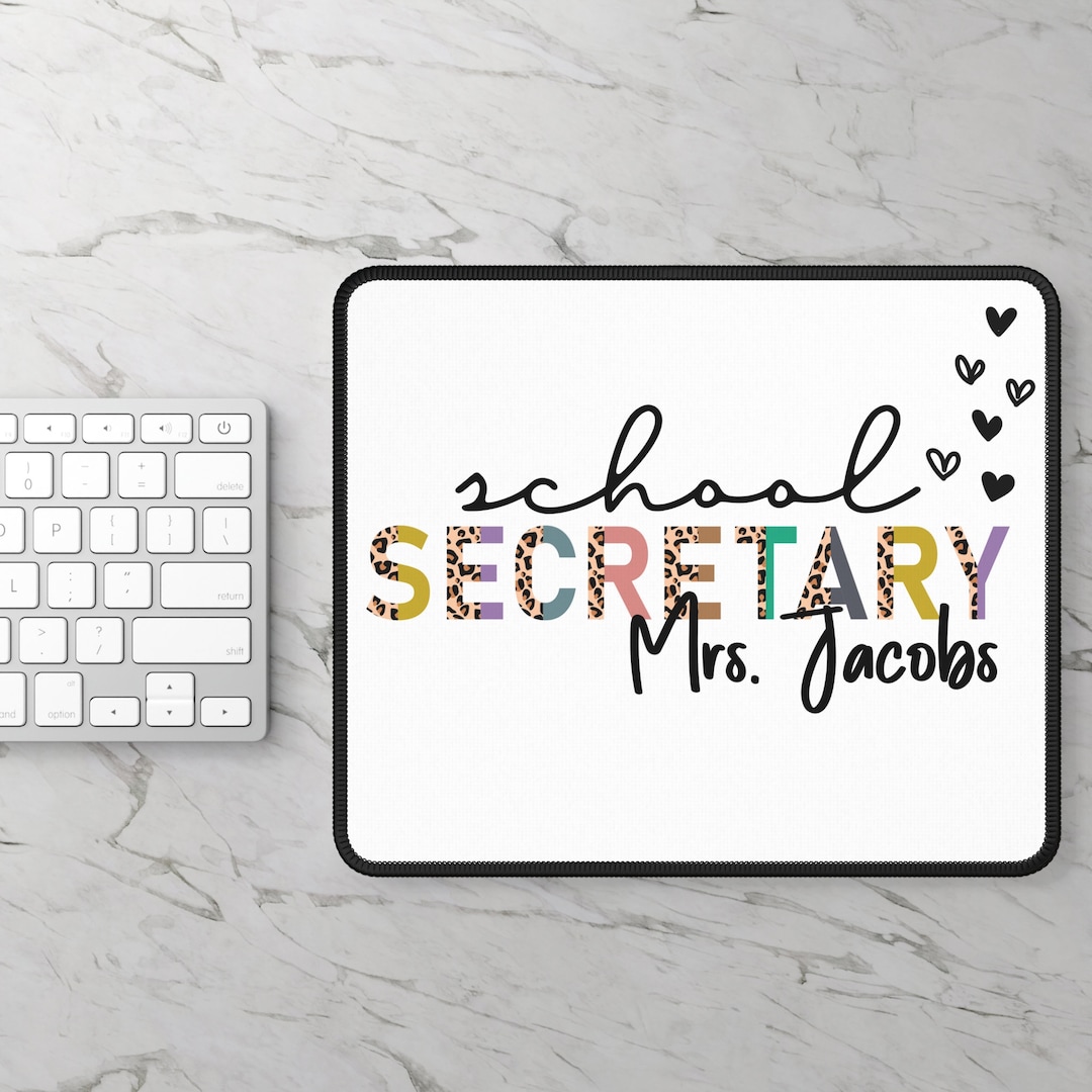 Custom School Secretary Mouse Pad Principal Gift Back-to-school Gift ...