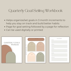 Quarterly Goal Setting Workbook (PDF) - Etsy