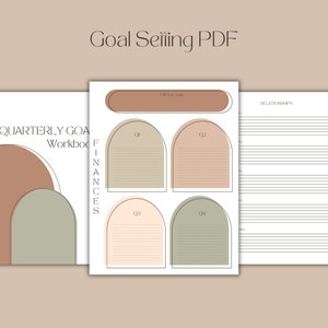 Quarterly Goal Setting Workbook (PDF) - Etsy