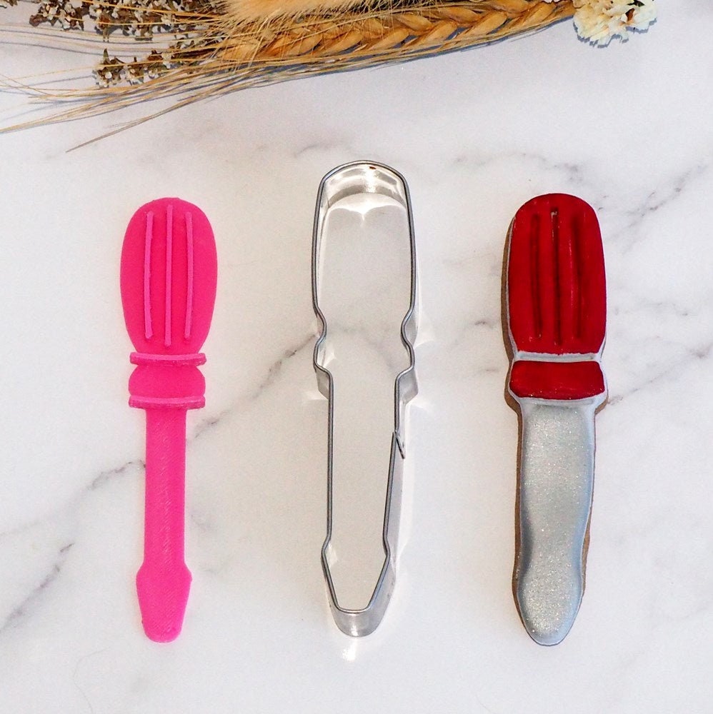 Screwdriver stamp Set Emboss 3d Printed Cookie Stamp - Etsy