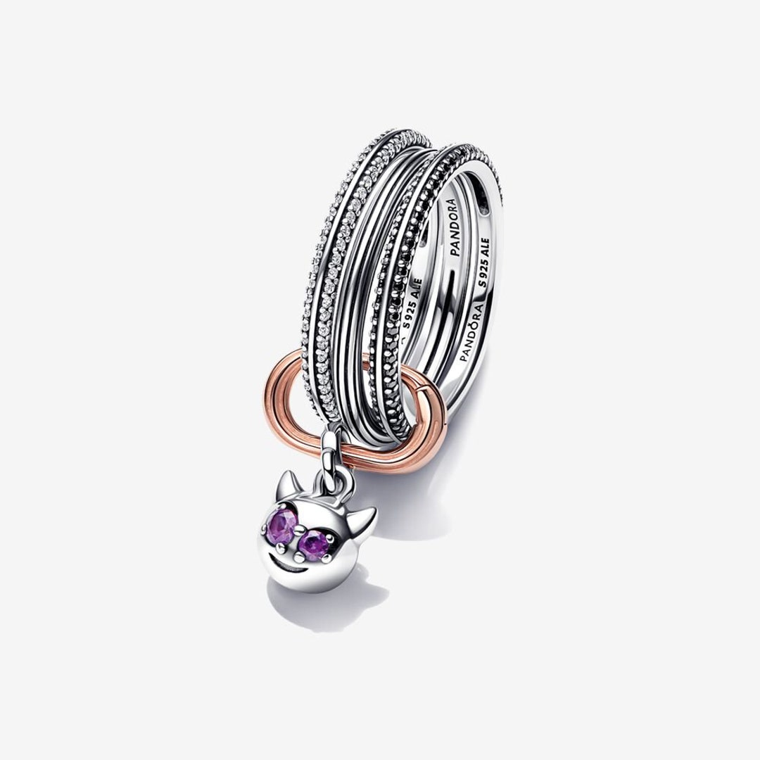 Authentic Pandora Me Two-tone Little Devil Ring Set B8pme34 - Etsy