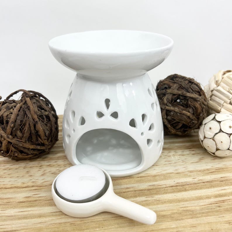 Ceramic Wax Melt Burner Set: Elegant Home Fragrance Warmer With ...