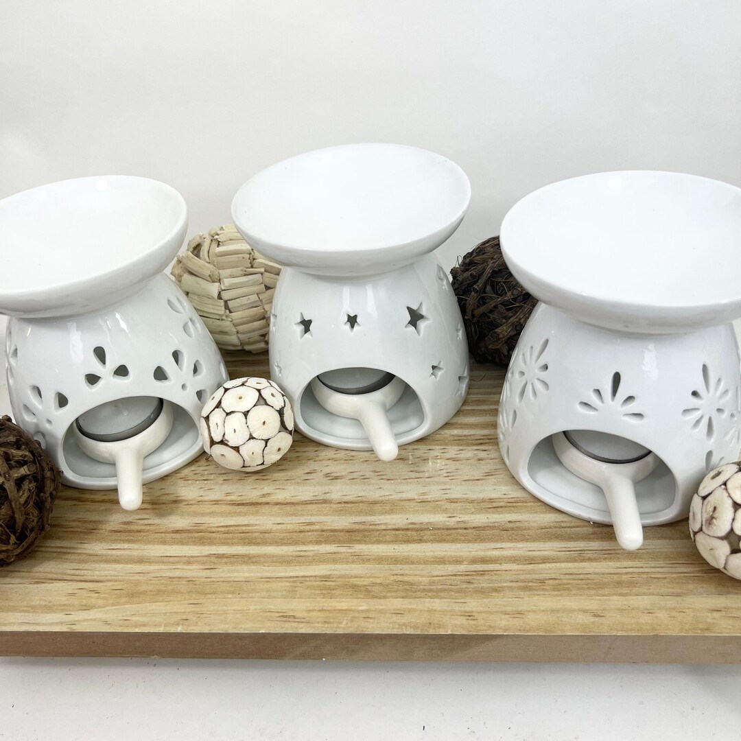 Ceramic Wax Melt Burner Set: Elegant Home Fragrance Warmer With ...