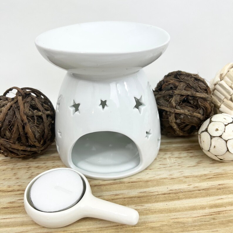 Ceramic Wax Melt Burner Set: Elegant Home Fragrance Warmer With ...