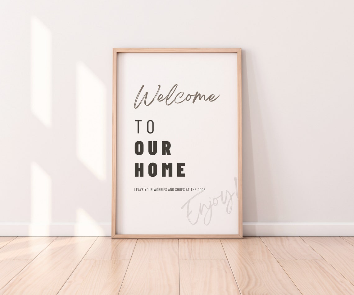 1 Page Airbnb Welcome Sign Vrbo Welcome Sign Wifi Password Sign Airbnb ...