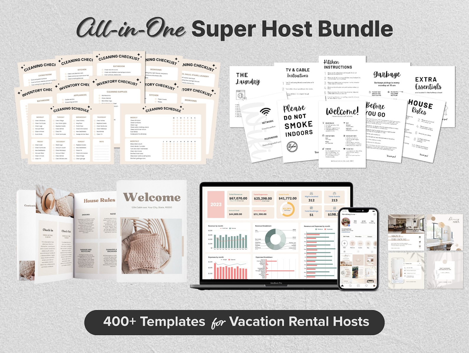 Airbnb Ultimate Host Bundle Template, ALL-IN-ONE Vrbo Host Bundle ...