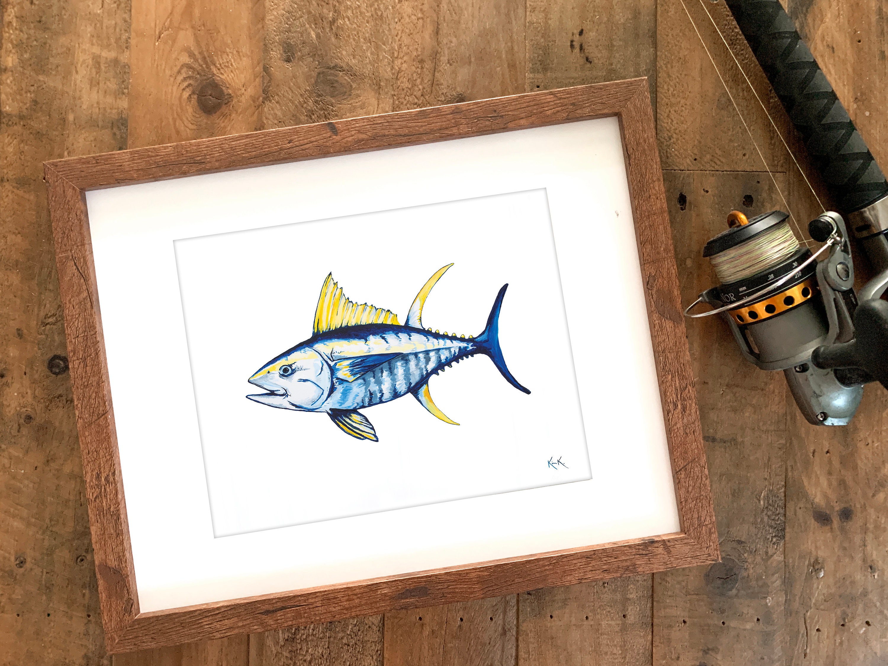 Yellowfin Tuna Print - Etsy