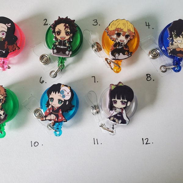 Anime Retractable Badge Reel - Etsy