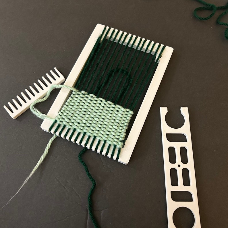 Beginner Weaving Loom Kit With Included Tools // Printsbyjayy - Etsy