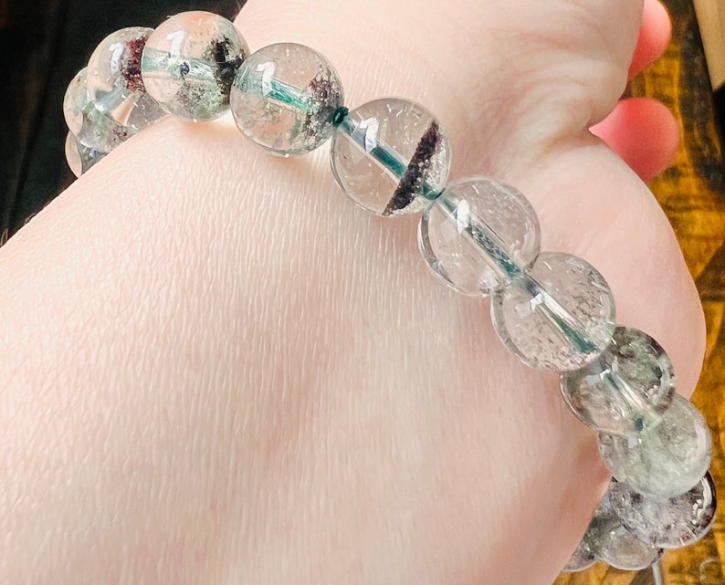 A+ Rare Green Ghost Phantom,ghost Crystal Bracelet,quartz Specimen ...