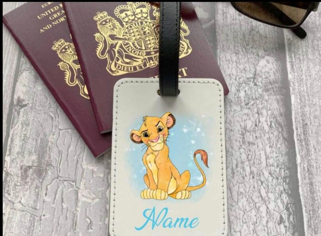Personalised Lion King Simba Inspired Luggage Tag Name Tag With Any ...
