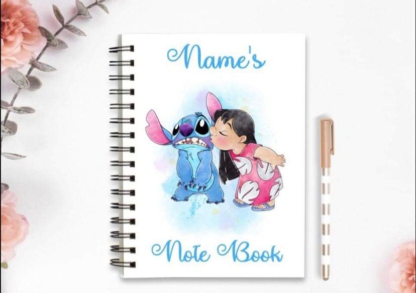 Lilo & Stitch Inspired Personalised Notebook With Any Name - Etsy