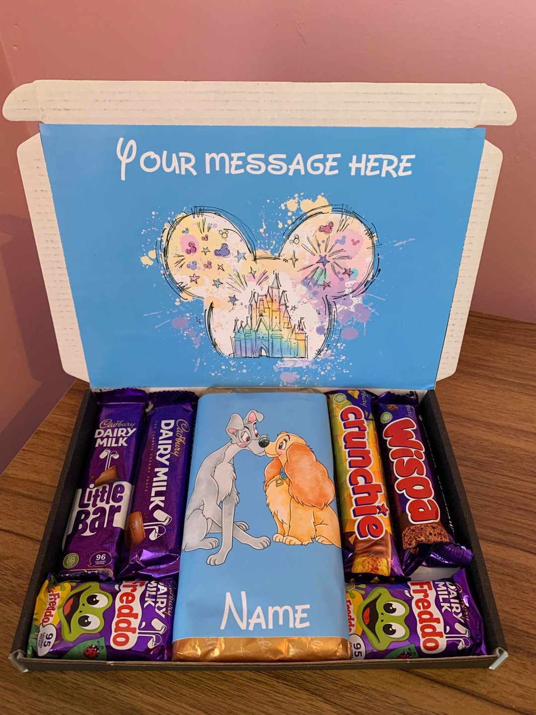 Lady and the Tramp Personalised Chocolate Box Birthday for Any ...