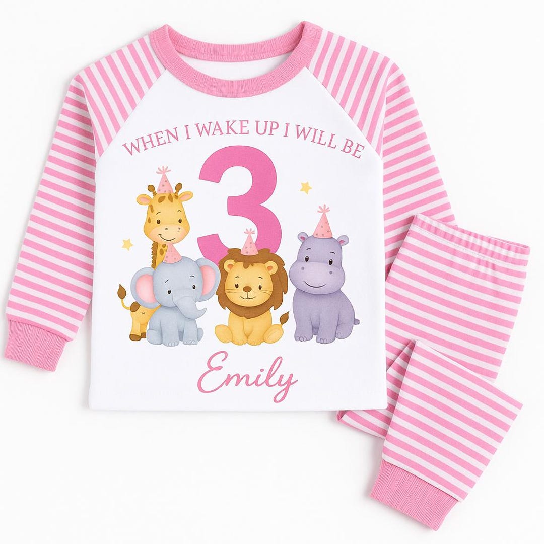 Personalised When I Wake up Age Pyjamas - Etsy