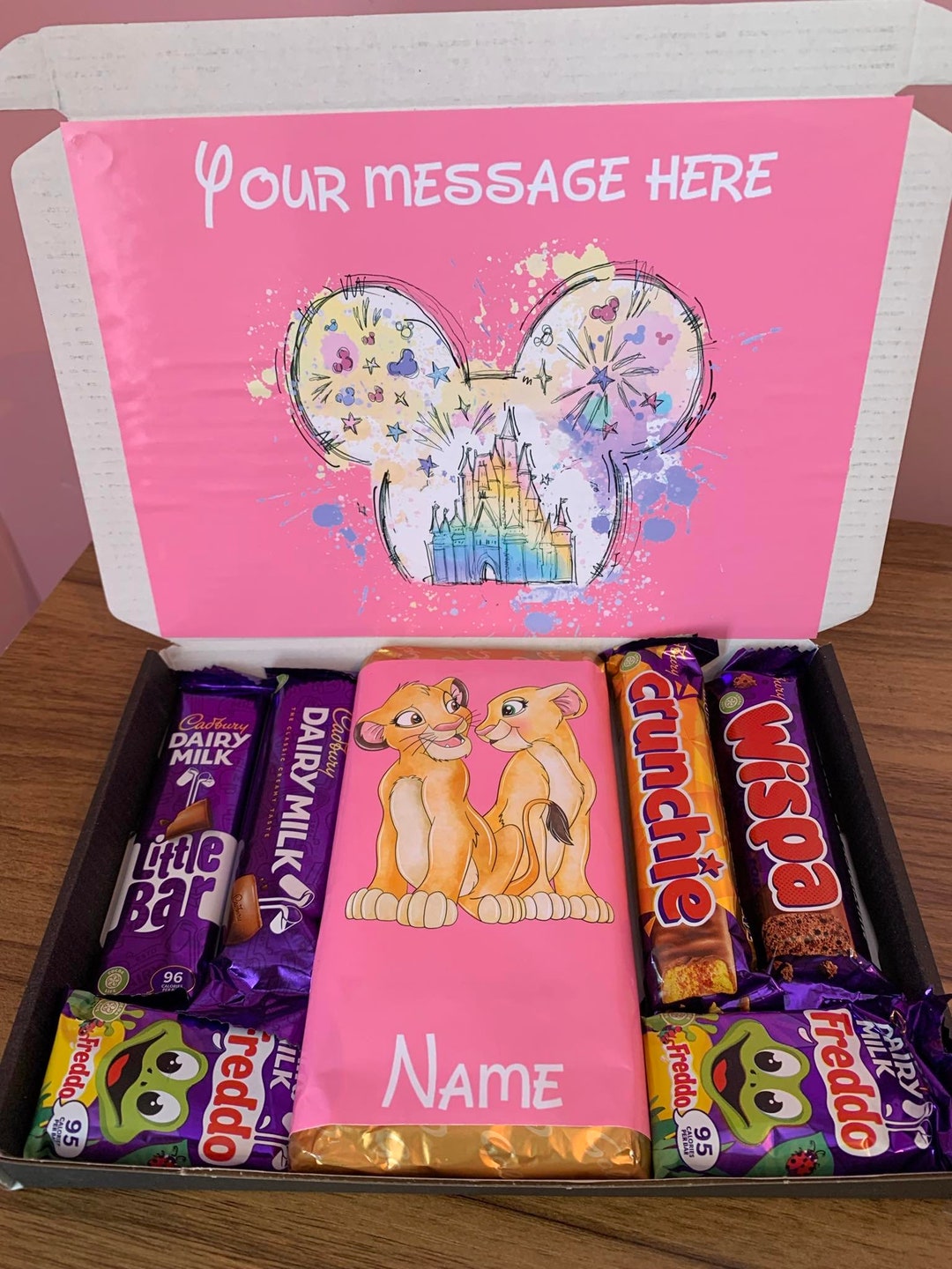 Simba Lion King Personalised Chocolate Box Birthday for Any Occasion - Etsy