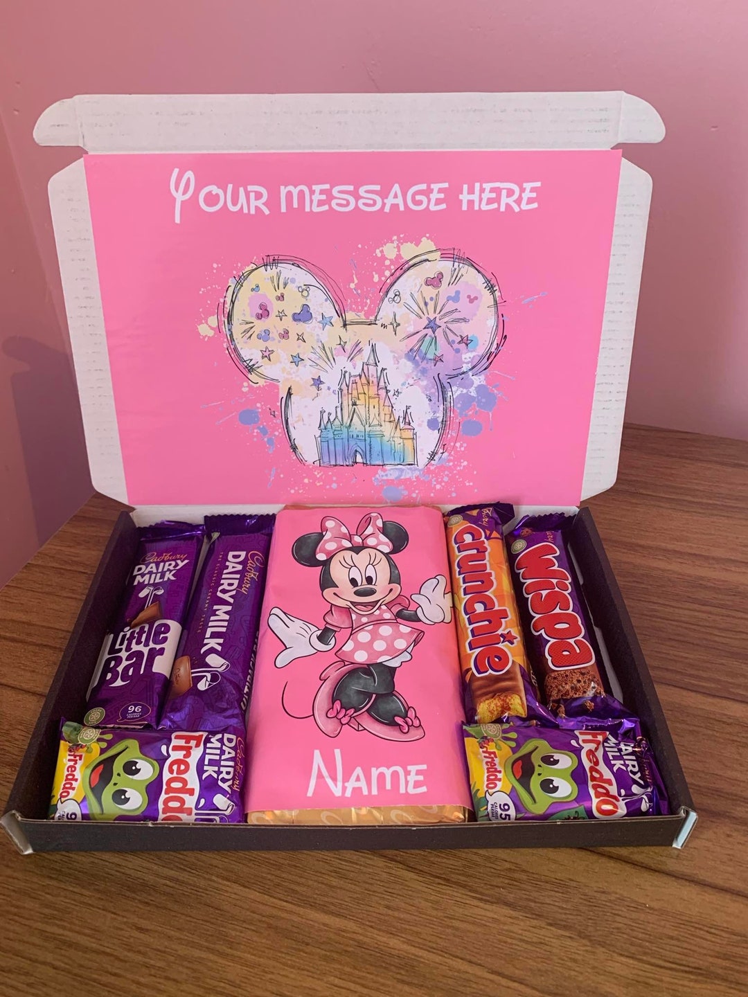Minnie Mouse Personalised Chocolate Box Birthday for Any Occasion - Etsy