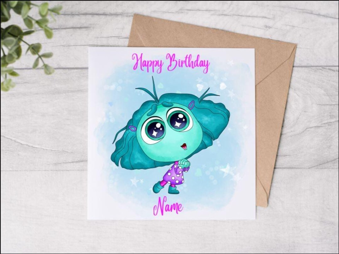 Inside Out Personalised Birthday Card - Etsy