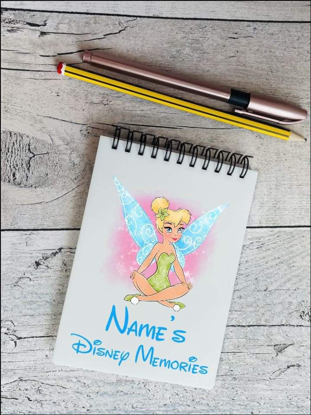 Personalised Autograph Book Minnie Mickey Mouse Castle Pink or Blue ...