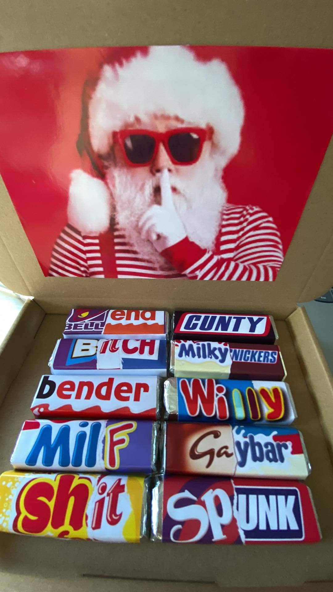 Secret Santa Rude Funny Joke Chocolate Box Christmas - Etsy