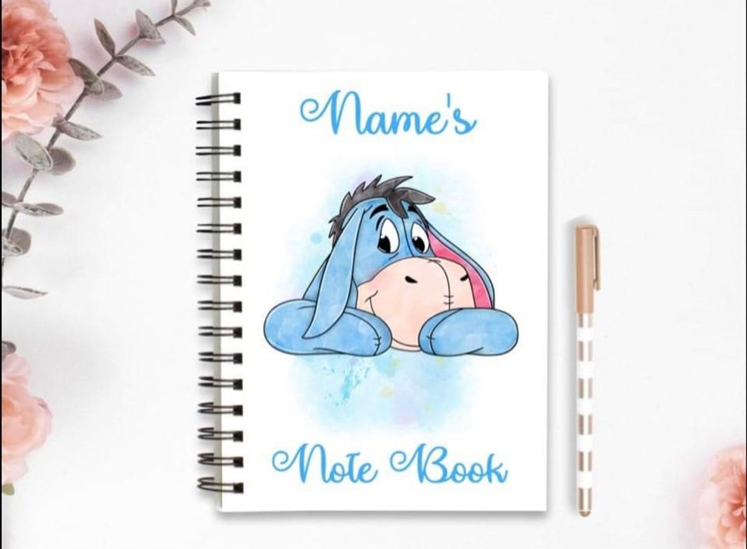 Eeyore Inspired Personalised Notebook With Any Name - Etsy
