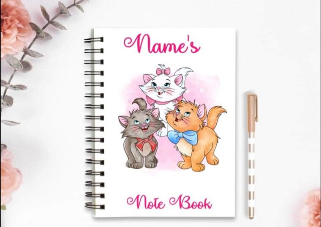 Aristocats Inspired Personalised Notebook With Any Name - Etsy