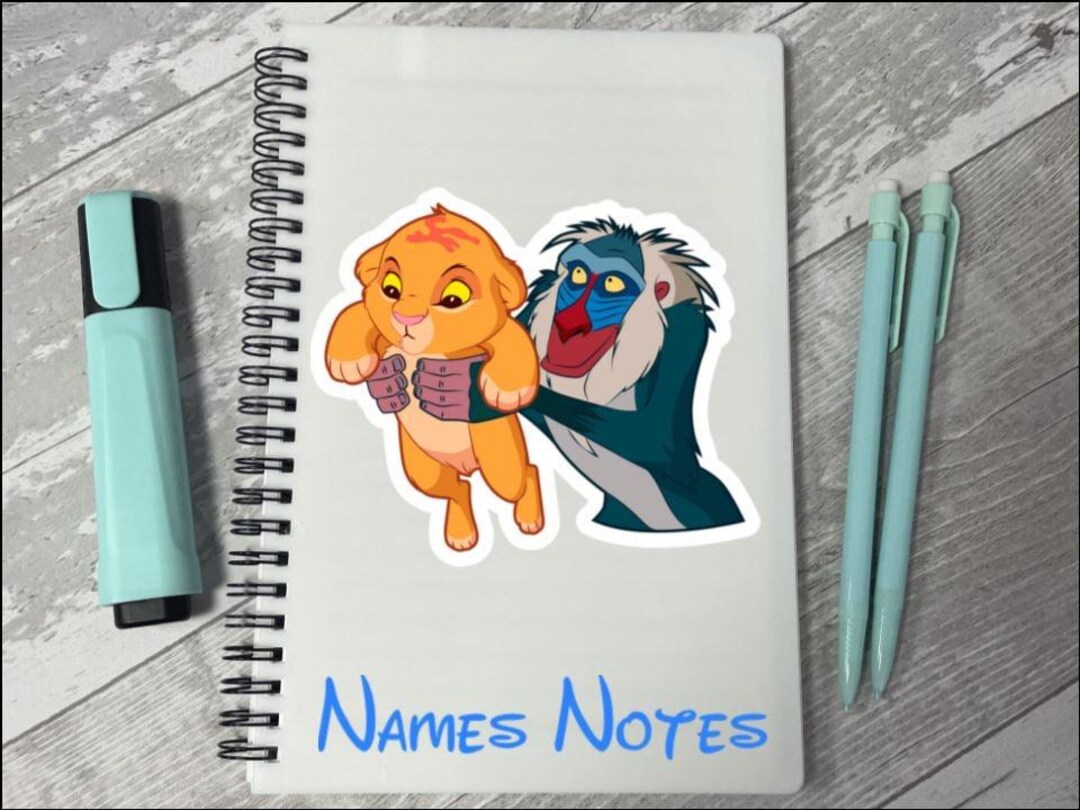 Lion King Inspired Personalised Notebook With Any Name Note Book Note ...