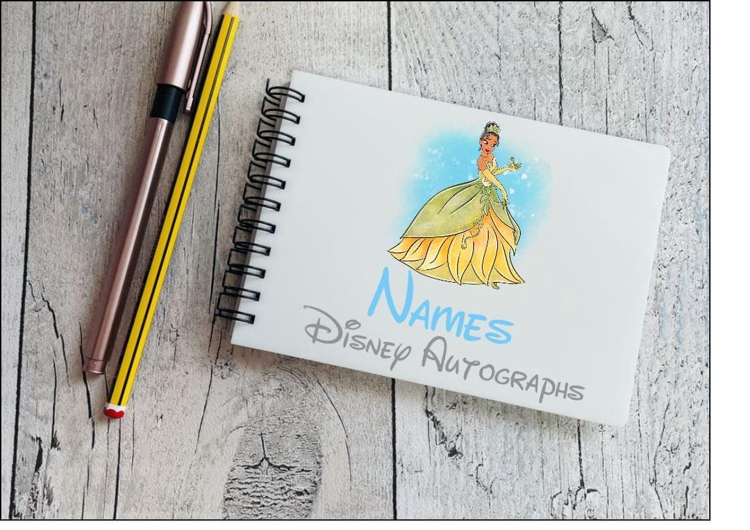 Personalised Minnie Mickey Castle Autograph Book Pad Tiana - Etsy