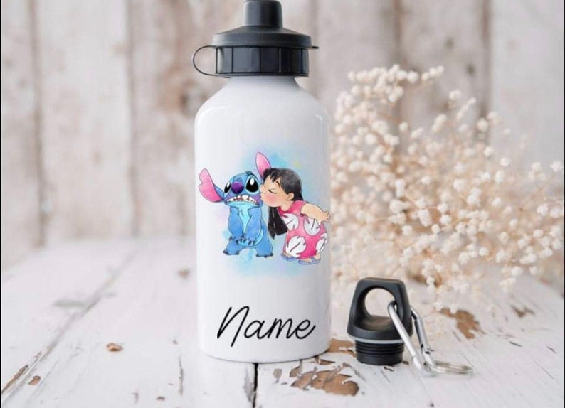 Lilo & Stitch Inspired Personalised Bottle Ideal for School With Any ...