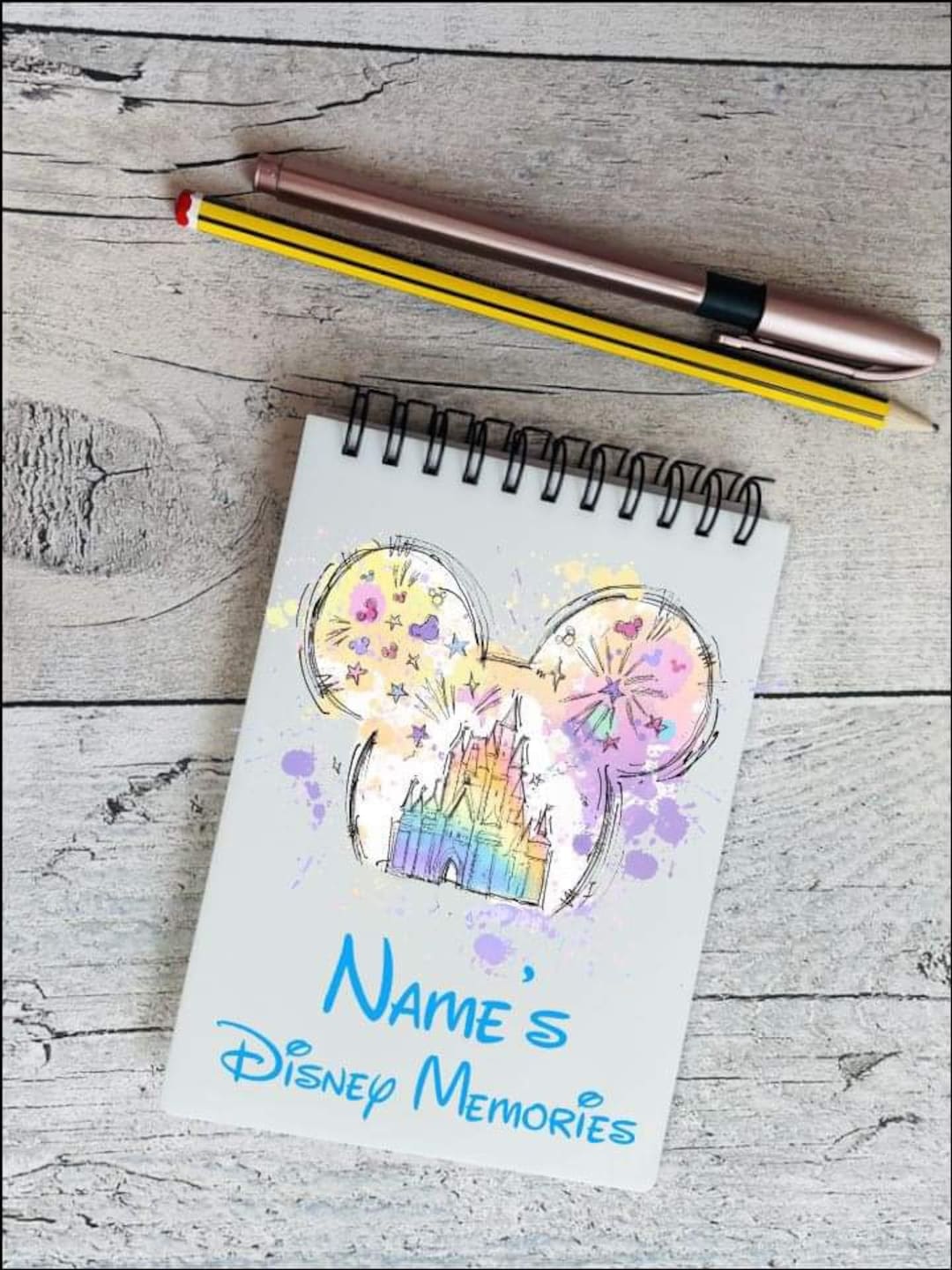 Personalised Autograph Book Minnie Mickey Mouse Castle - Etsy UK