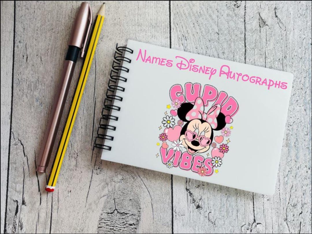 Personalised Autograph Book Pad Minnie Mouse - Etsy