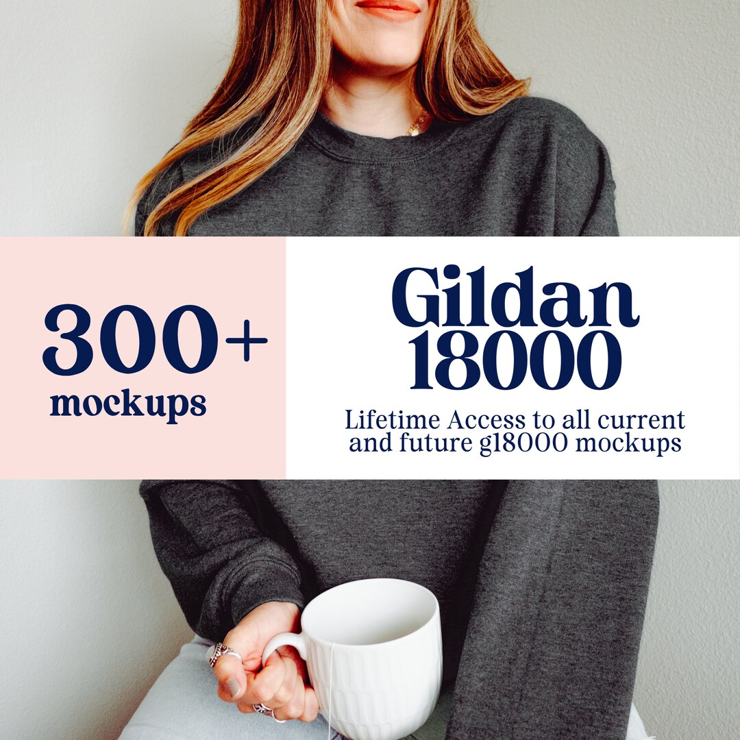 Gildan 18000 Mockup Bundle, Gildan Mockup, Gildan Crewneck Bundle ...