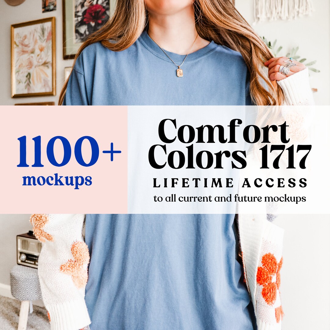1717 Mockup Bundle, Comfort Colors Shirt Mockup Bundle, Comfort Colors ...