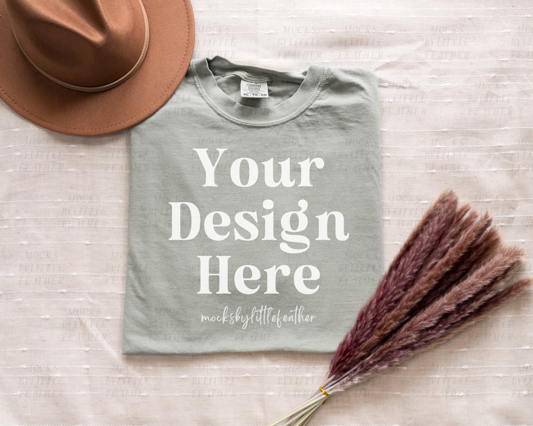 Comfort Colors 1717 Sandstone Mockup, Comfort Colors T-shirt Mockup ...