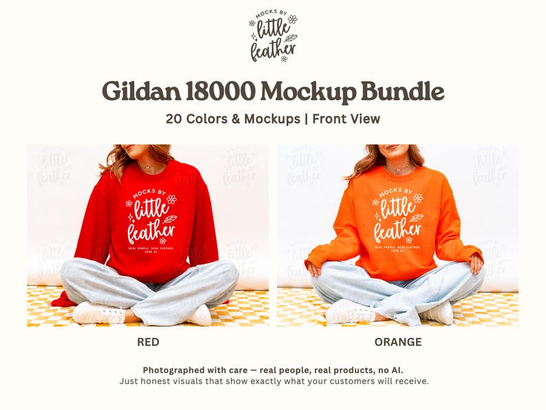 Gildan 18000 Mockup Bundle | G180 Sweatshirt Mockup Bundle | G18000 ...