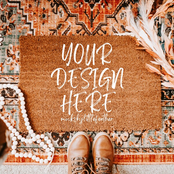 Doormat Mockup - Etsy