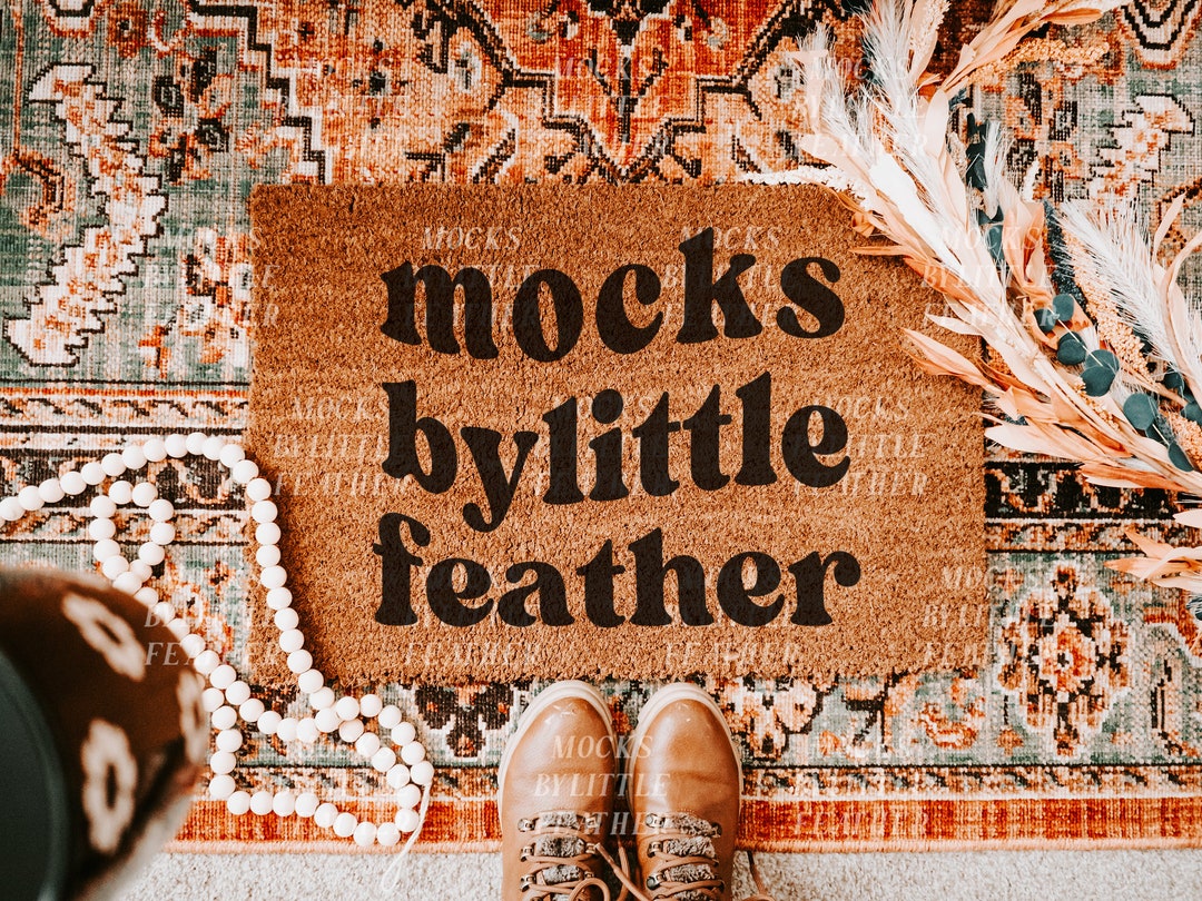 Coir Doormat Mockup, Custom Doormat Mockups, 24x16 Doormat Printify ...