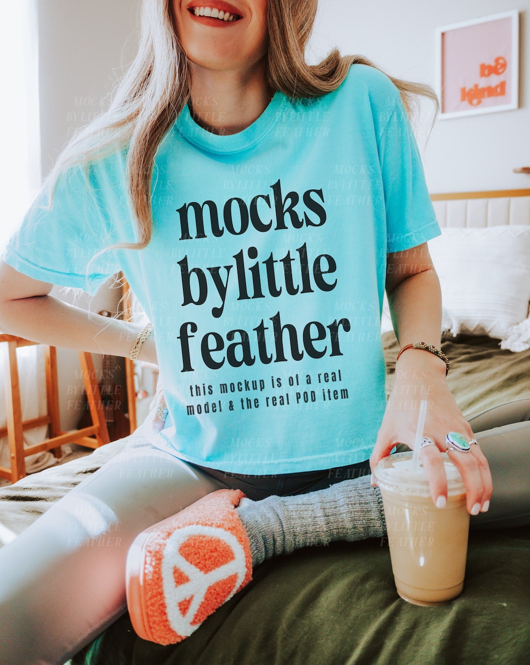 Comfort Colors 3023CL Chalky Mint Mockup, 3023CL Mockup Chalky Mint ...