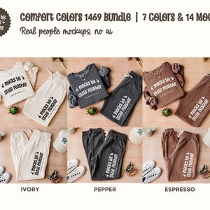 Comfort Colors 1469 Sweatpants Mockup Bundle | C1469 Sweats Mock-up ...