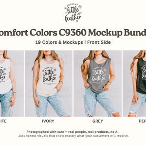 Comfort Colors 9360 Mockup Bundle | C9360 Tank Top T-shirt Mock-up | CC ...