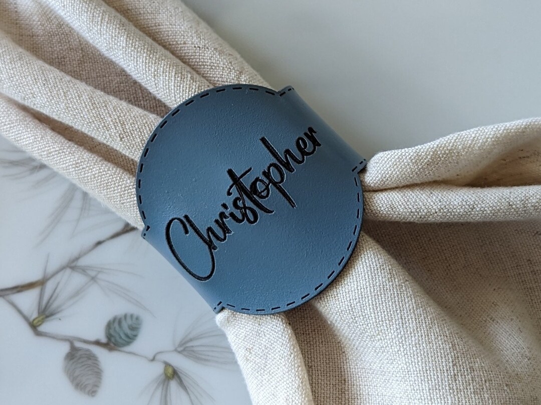 Personalized Napkin Ring, Wedding Favor, Place Setting, Banquet Seating ...