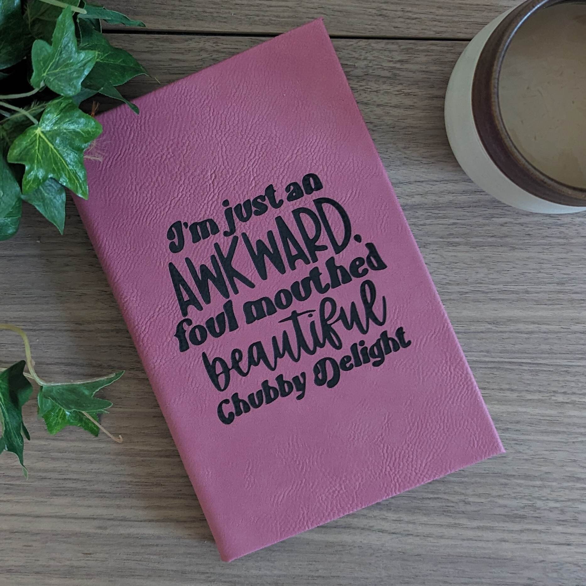 I'm Just an Awkward Leatherette Journal, Notebook, Lined Pages, Funny ...
