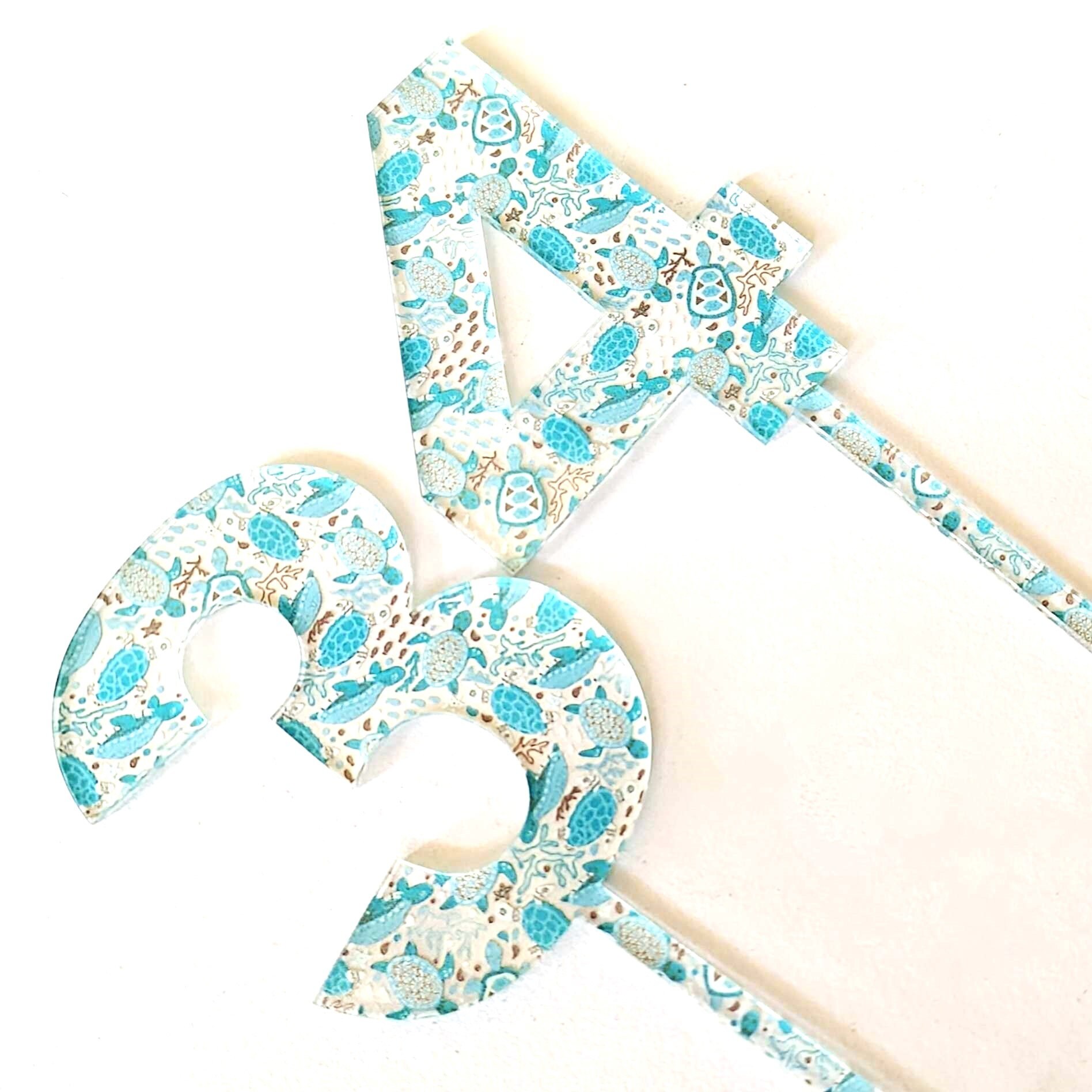 Ocean Adventure: Sea Turtle Cake Topper for Kids Dive Into Underwater ...