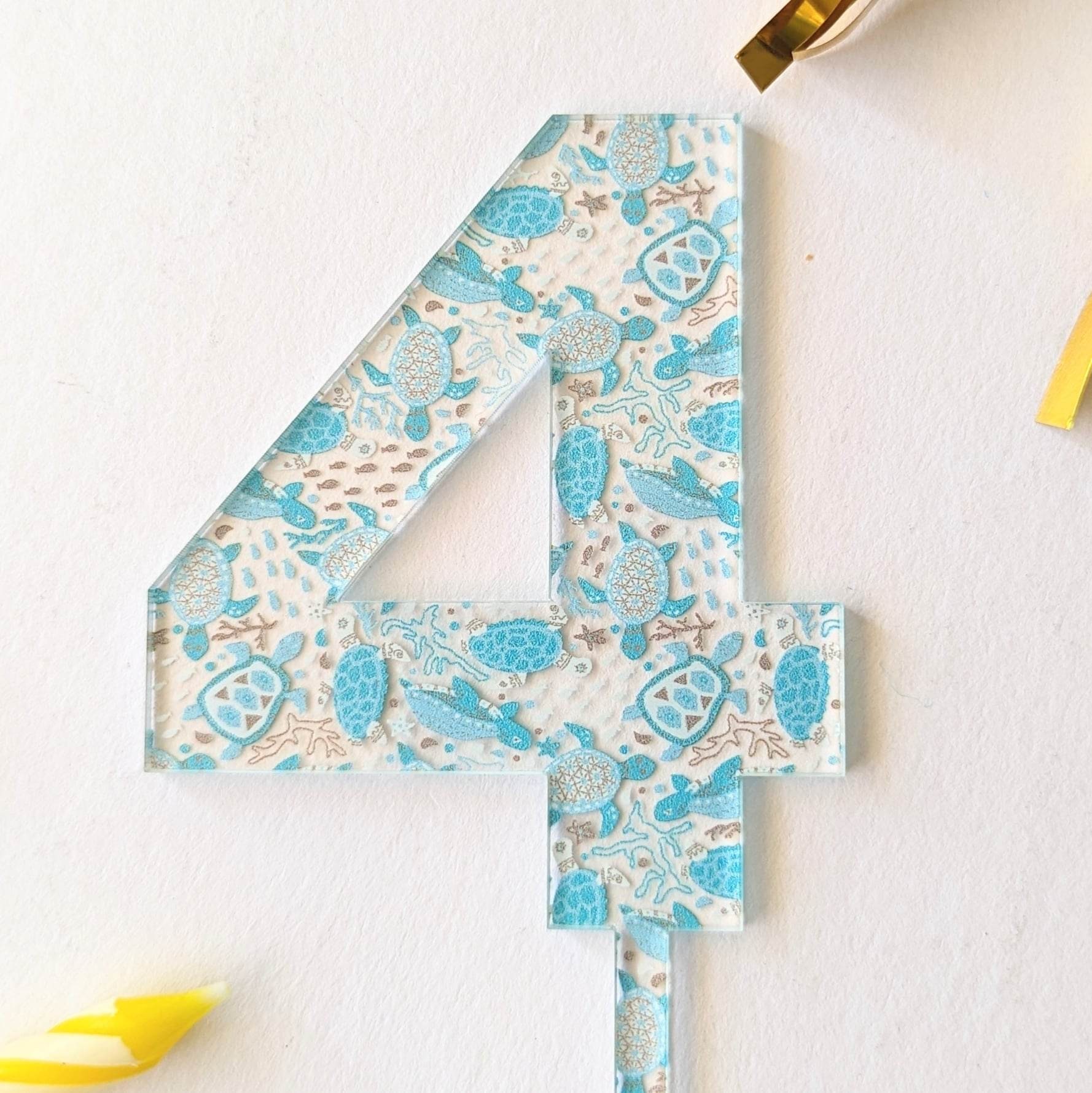 Ocean Adventure: Sea Turtle Cake Topper for Kids | Dive Into Underwater ...