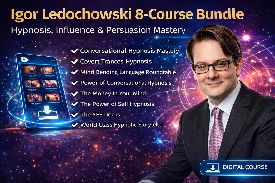 Igor Ledochowski 8-course Bundle | Hypnosis, Influence & Persuasion ...